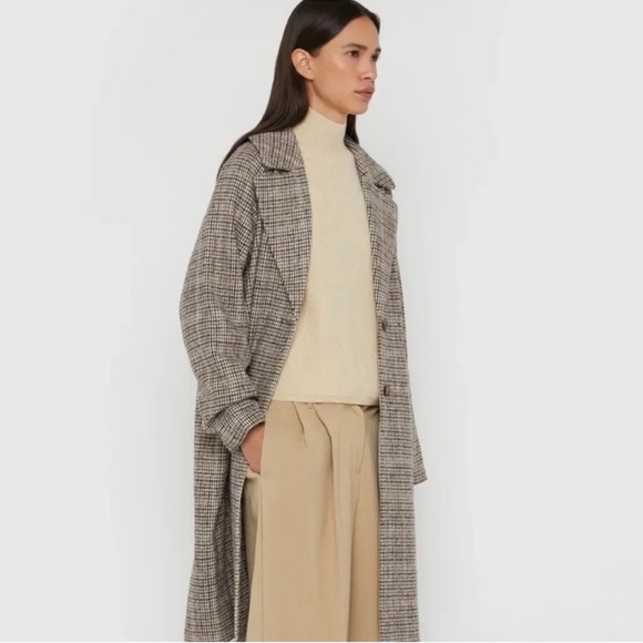 OAK + FORT | Jackets & Coats | Oak And Fort Houndstooth Coat | Poshmark